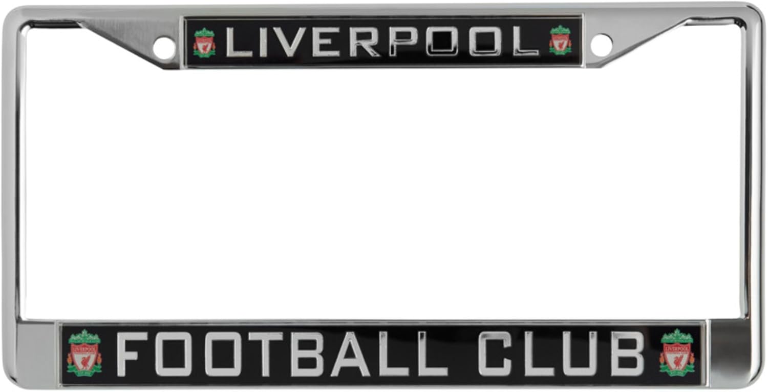 Amazon.com: Liverpool FC Black Inlaid License Plate Frame - Official ...