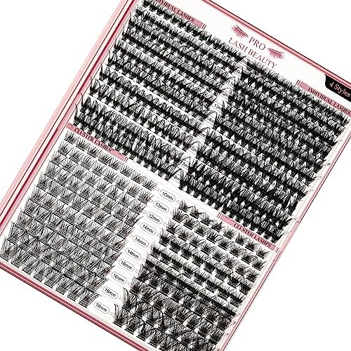 Amazon.com: Individual Lashes 240pcs DIY Eyelash Extension 40D D Curl ...