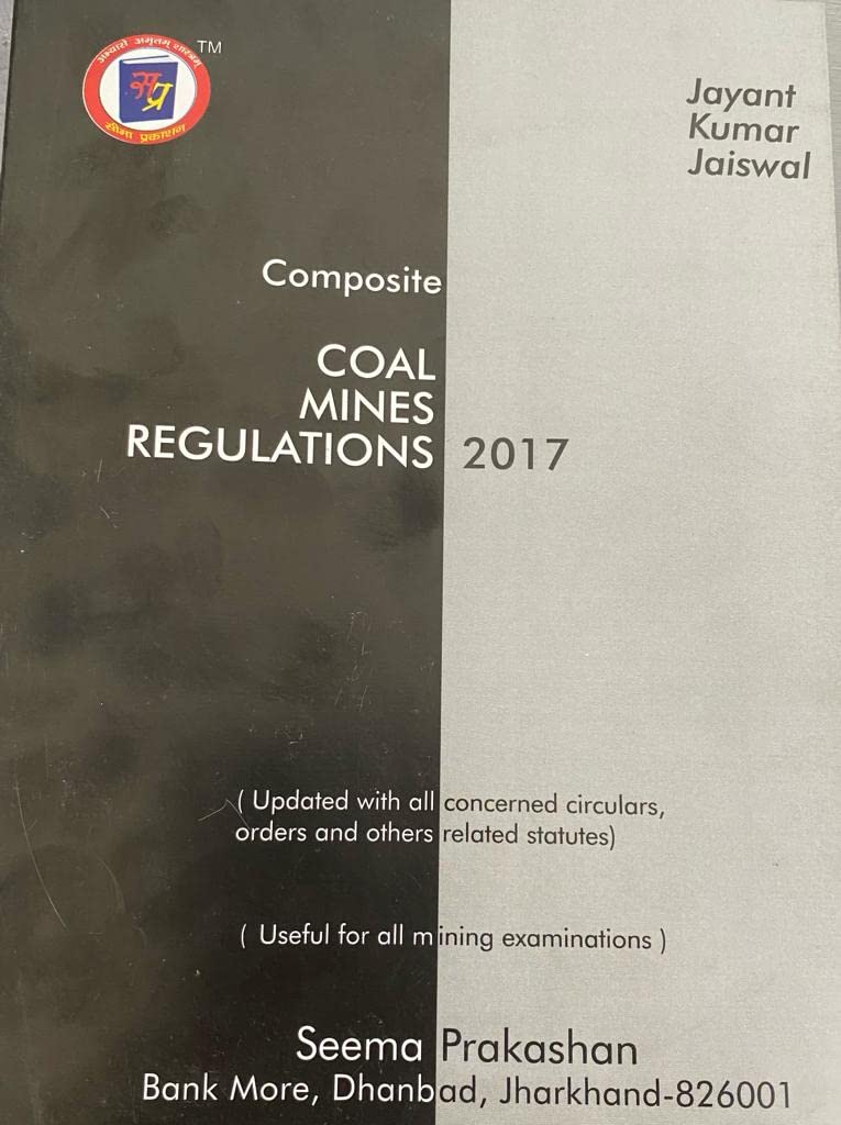Composite Coal Mines Regulations 2017, Mining Book, Mining Exam Book ...