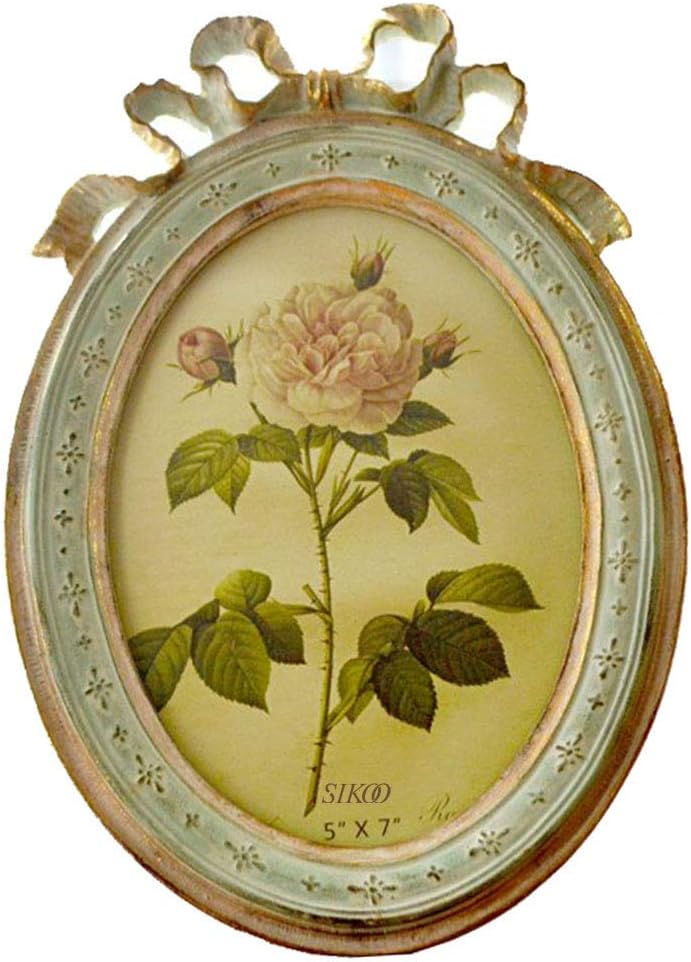 Amazon.com - SIKOO Oval Vintage Picture Frame 4x6 Antique Tabletop and ...