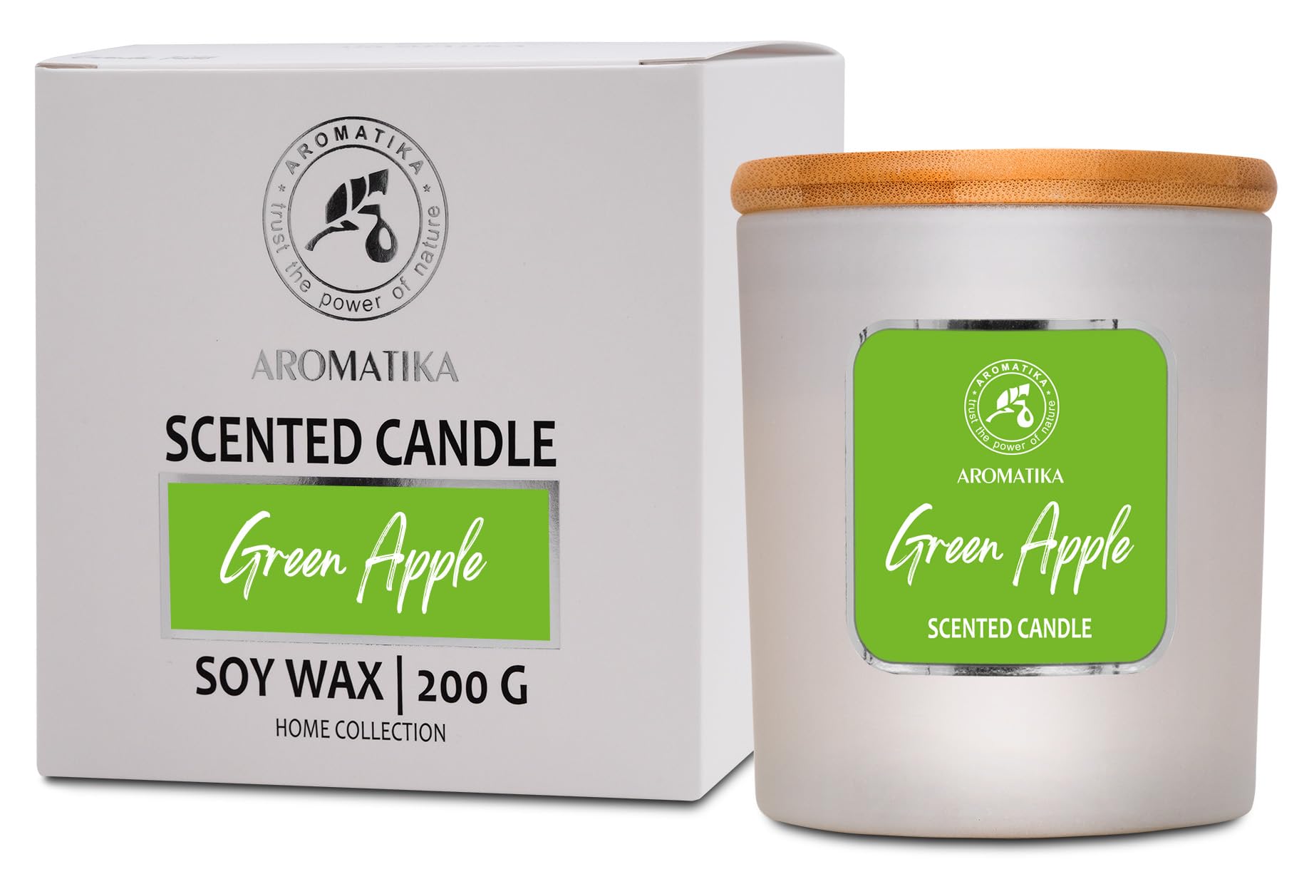 Scented Candle Green Apple 200g - Home Scented Candle - Aromatherapy ...