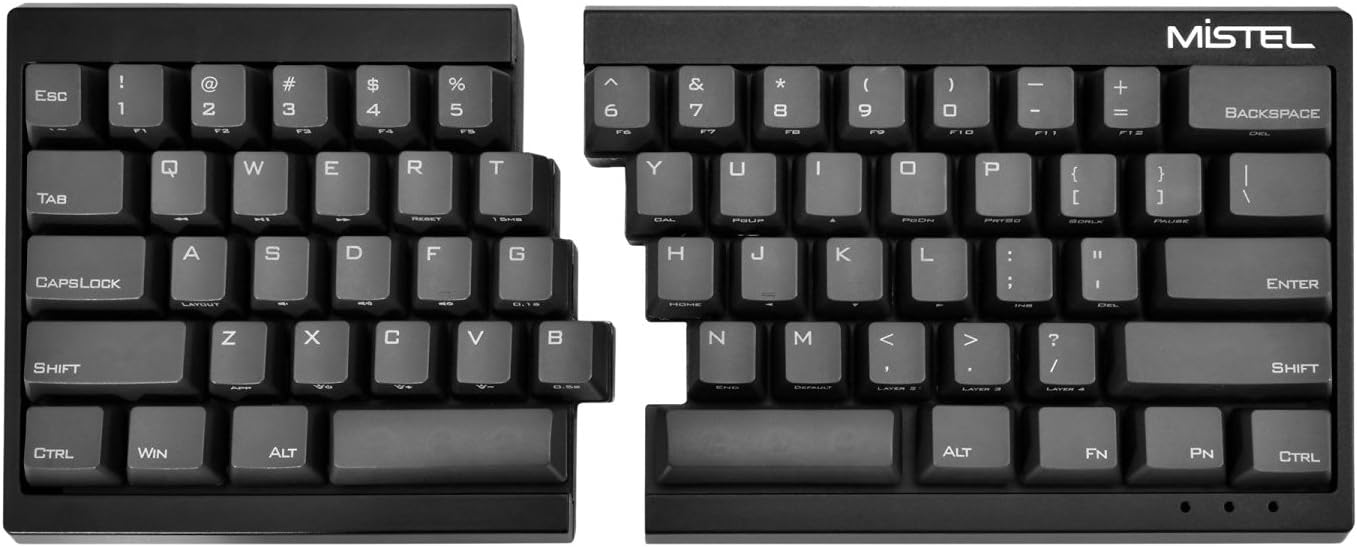 Amazon.com: Mistel MD600 Split Mechanical Keyboard with Cherry MX Red ...