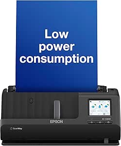 Epson ES-C380W Workforce Ultra-compact Wi-Fi 30ppm Auto Feed, PC-Free Colour Scanner : Amazon.co ...