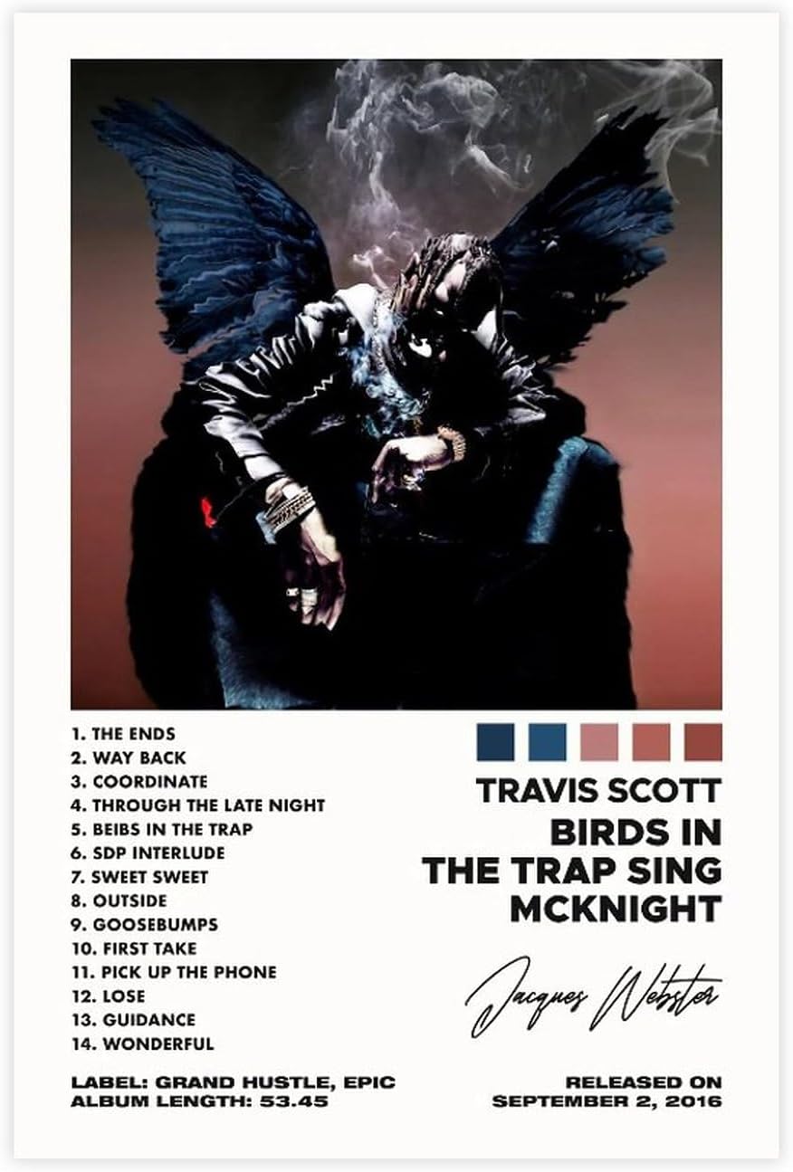 Amazon.com: Birds In The Trap Sing McKnight Poster - Travis Scott ...