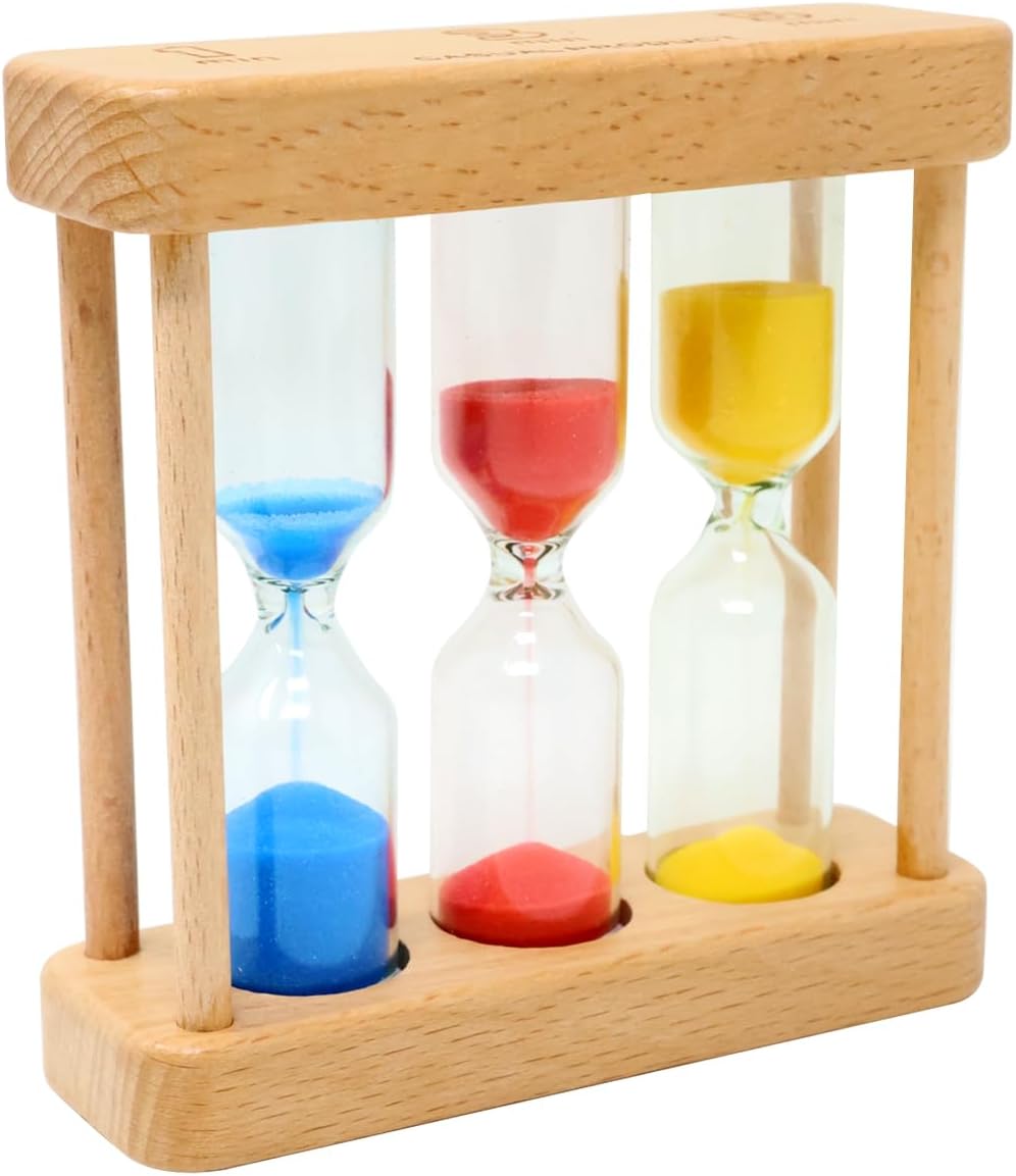 Honbay 1PCS 1-3-5 Minute Sand Hourglass Timer Wood Frame Mini Sand ...