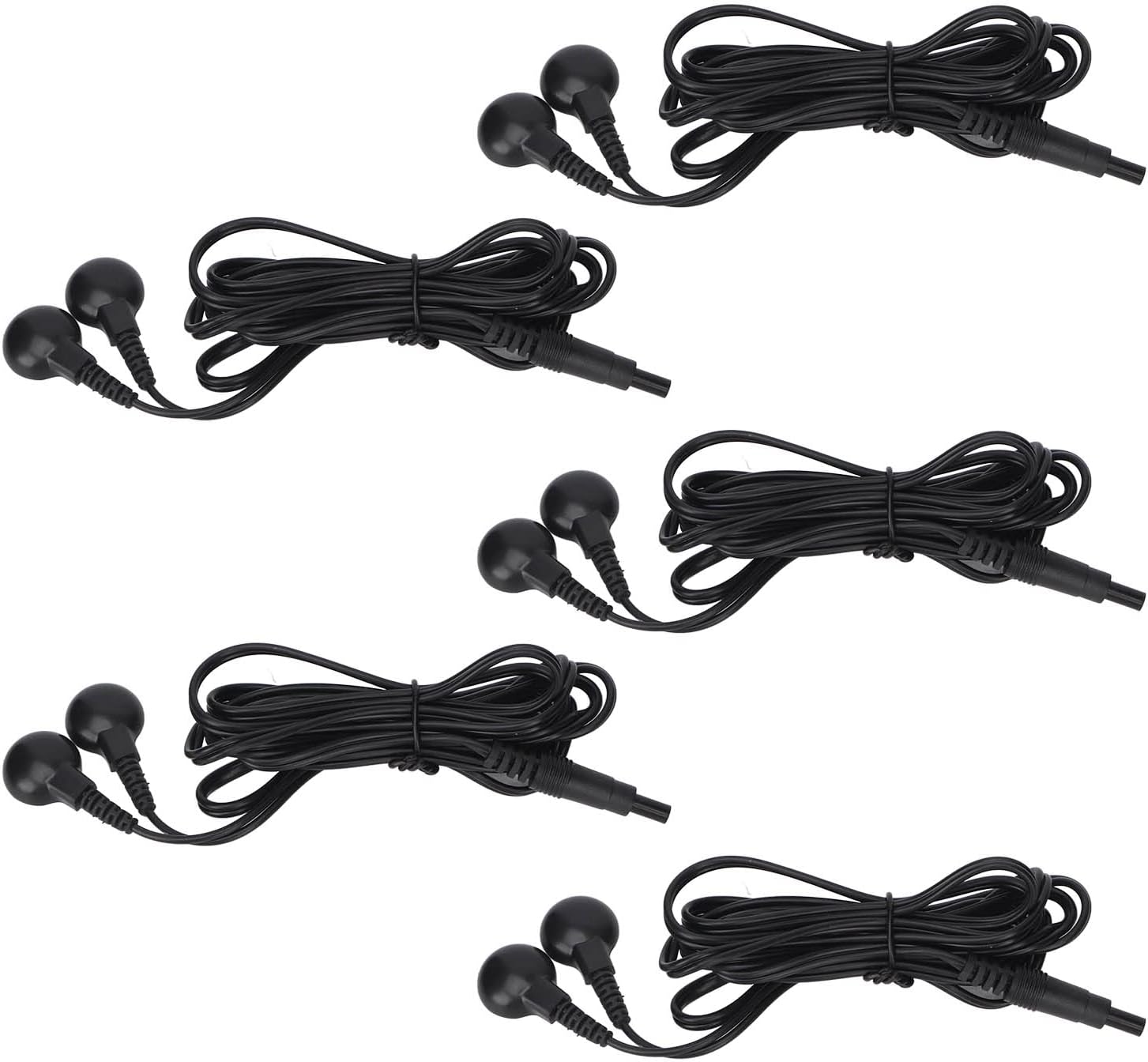 Electrode Wire, 2 Snap Connectors 2.35mm Plug TENS Unit Wire Multi ...