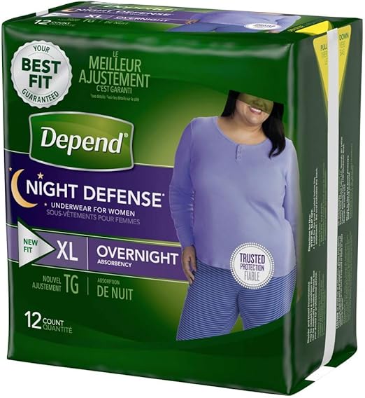 Amazon.com: Extra Large Overnight Depends - Night Defense Incontinence ...