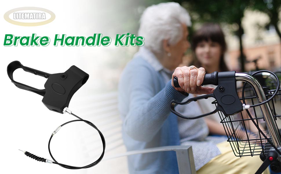 Watch Rollator Brake Handle with 45" Cable Assembly Replacement on ...