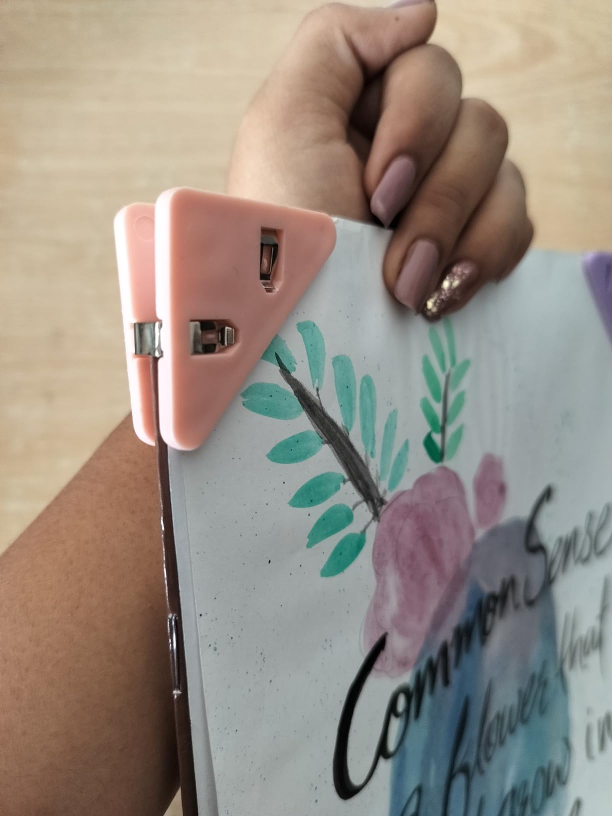 KERMIS™ Kermis Triangular Plastic Paper Clips,Clamps for Preventing ...