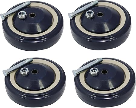 Amazon.com: Set of 4 Wheels for Cart, 5 Inch Replacement Wheels for ...