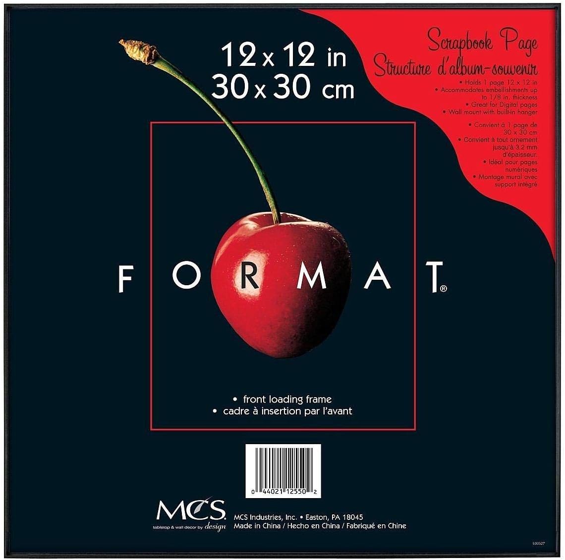 Amazon.com - MCS Picture Frames The Original Format Front-Load Black ...