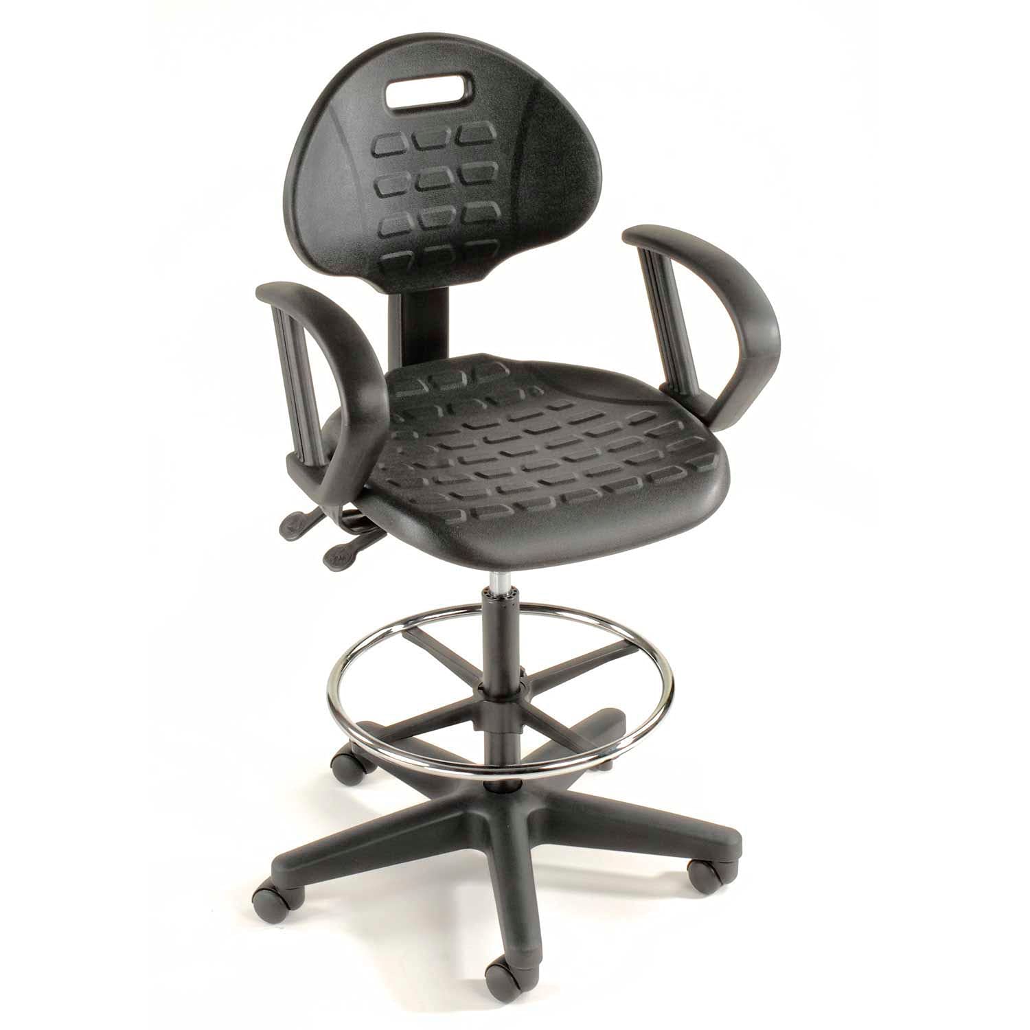 Amazon.com: GLOBAL INDUSTRIAL 5-Way Adjustable Ergonomic Stool with ...