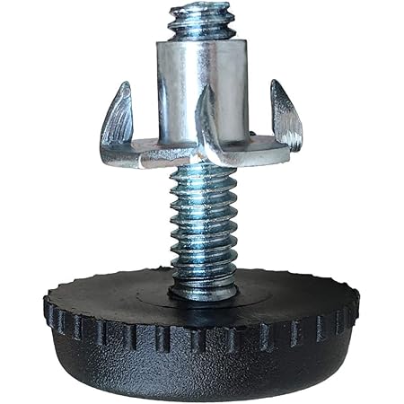 Furniture Levelers,8 Pack,1/4"-20 X 1 inches,Levelers with T-Nut,Leg ...