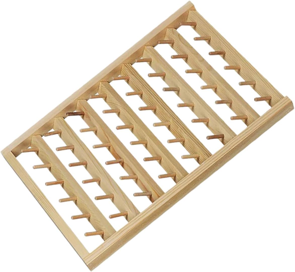 STOBOK 1 Set Spool Storage Rack Sewing Thread Wall Mounted Spool Holder ...