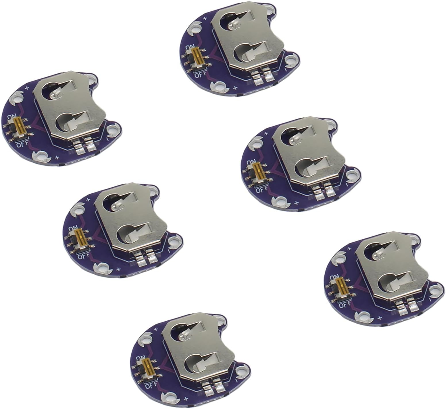 Amazon.com: OZXNO 6pcs Coin Cell Battery Holder CR2032 Battery Mount ...