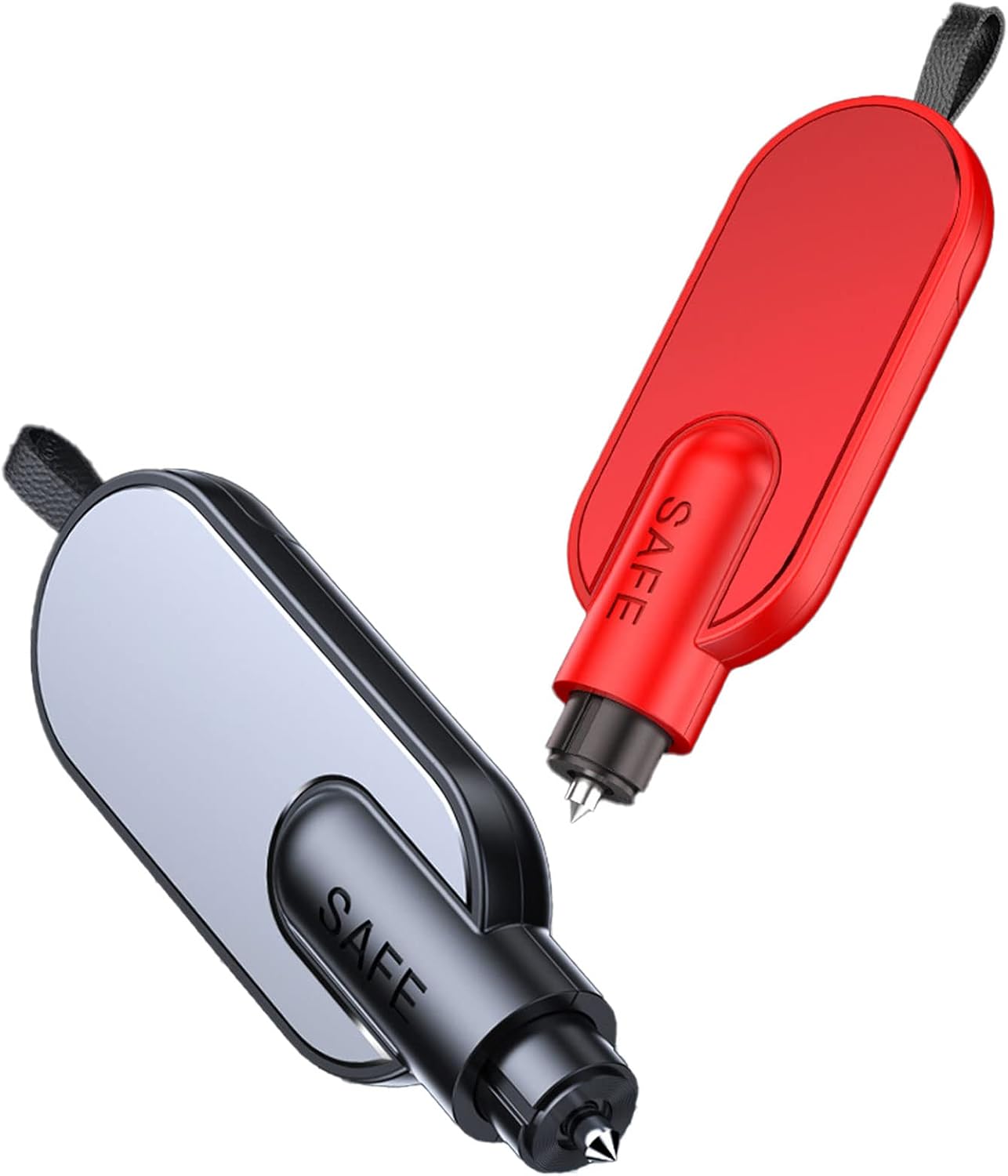 VULORA 2 PCS Car Safety Hammer 2 in 1 Spring Loaded Window Breaker and ...