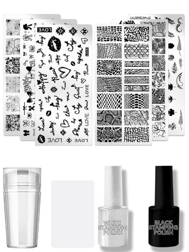 Buy Nail Art Stamps Tool Kit Transparent 1Pcs Silicone Jelly Nail ...