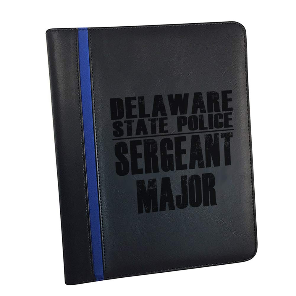 Buy Delaware State Sergeant Major Padfolio Notepad Holder - Thin Blue ...
