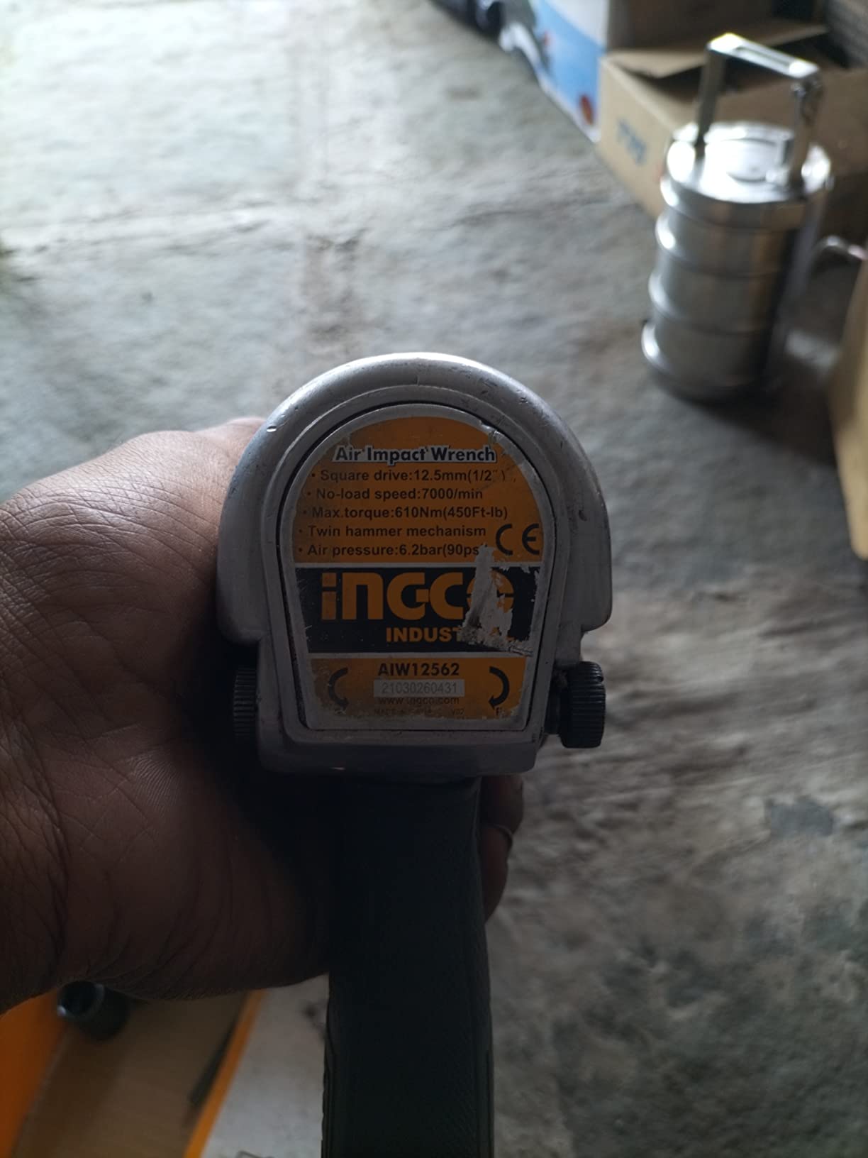 INGCO AIW12562 Air Impact Wrench 610 Nm High Torque Twin Hammer ...