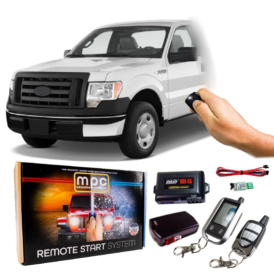 Amazon.com: MPC Complete 2-Way LCD Remote Start Kit with Keyless Entry ...