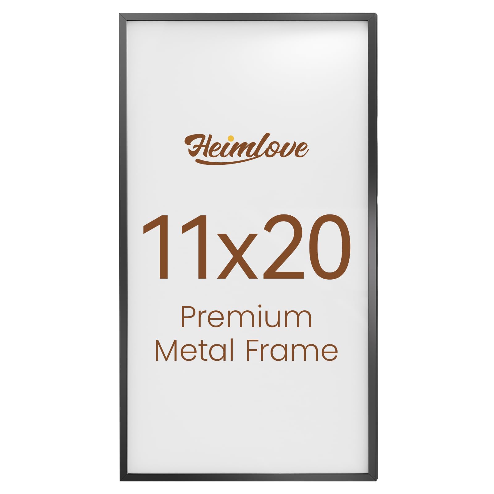 Amazon.com - Heimlove 11x22 Metal Picture Frame,Black Aluminum Photo ...
