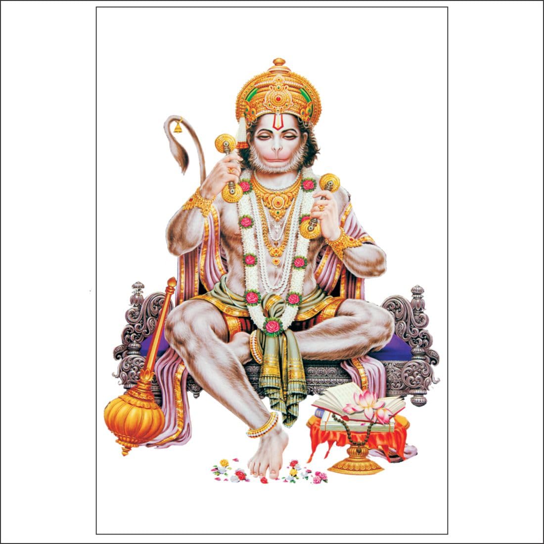 Gods Hanuman Hd Decorative Poster | God Wall Poster | Lord Hanuman Ji