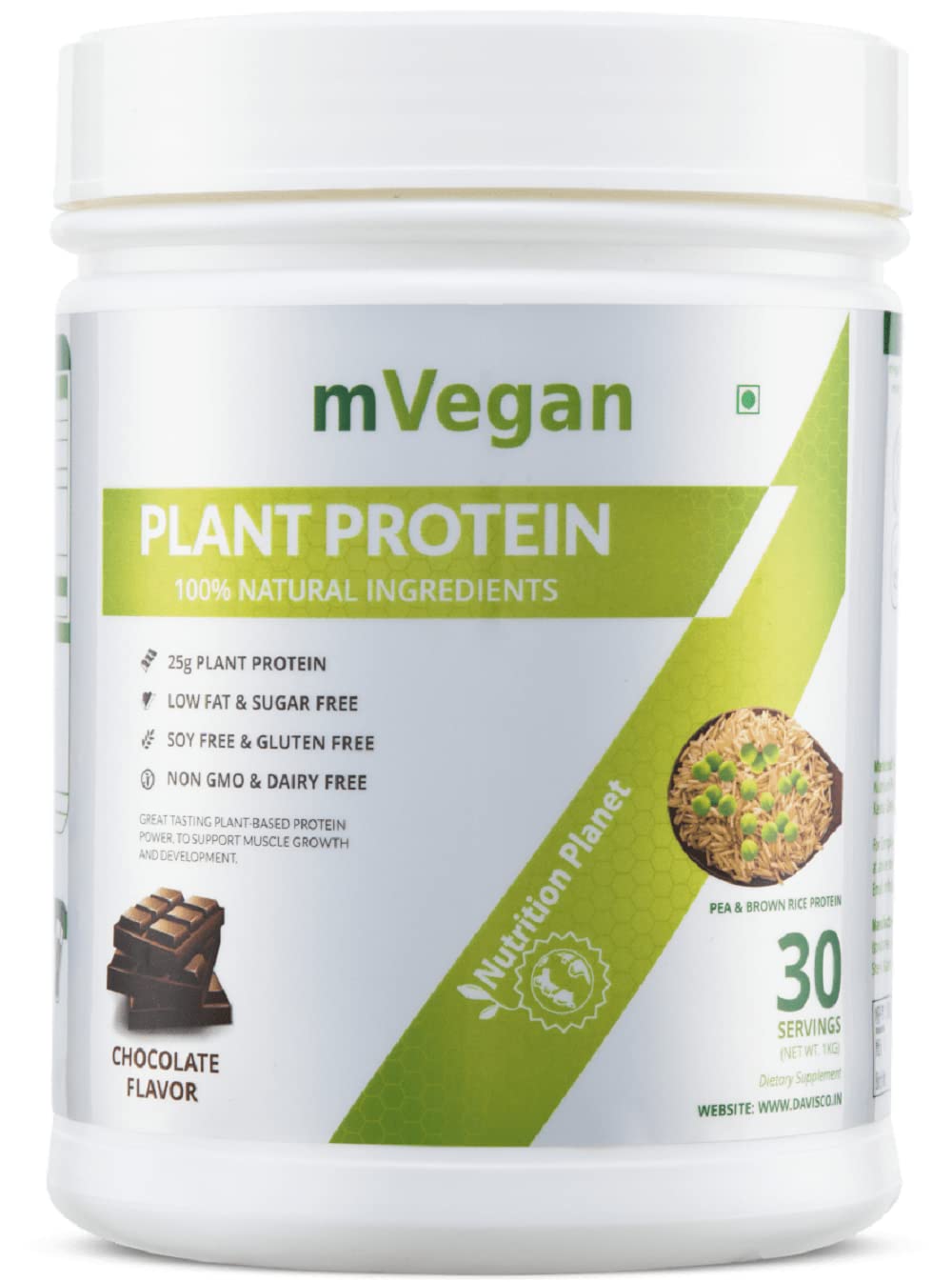 Nutrition Planet Plant Protein With 100% Natural Ingredients for Pre ...