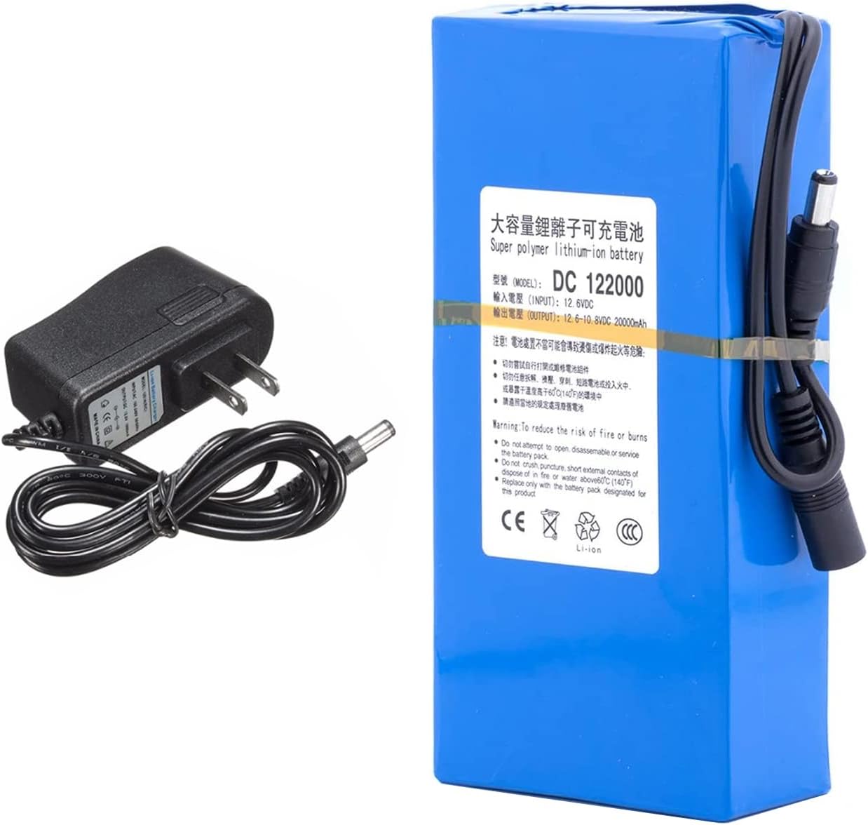 Amazon.com : POWCAMAH 12V 20000mAh Super Rechargeable Protable Li-ion ...