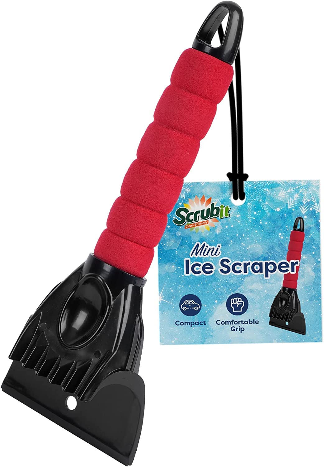 SCRUBIT Ice Scraper for Cars, Foam Gripped Snow Scraper for Car ...