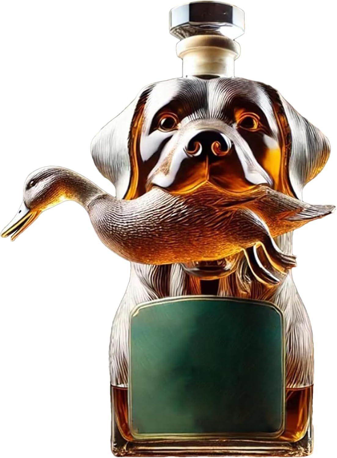 Amazon.com | Hunting Dog Whiskey Bottle, Hound Hunting Duck Whiskey ...