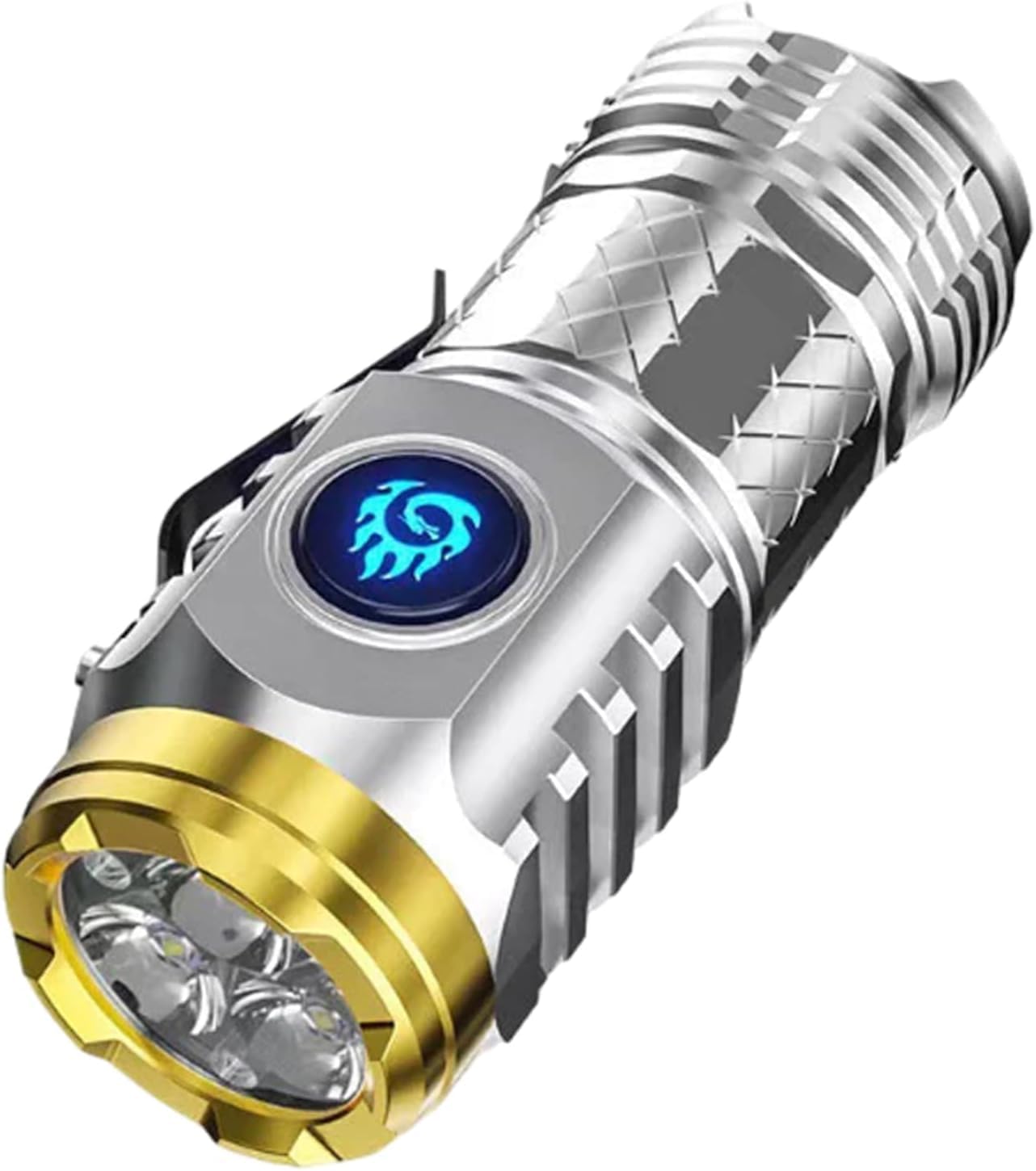 WIWIDANG Three-Eyed Monster Mini Flash Super Power Flashlight, LED ...