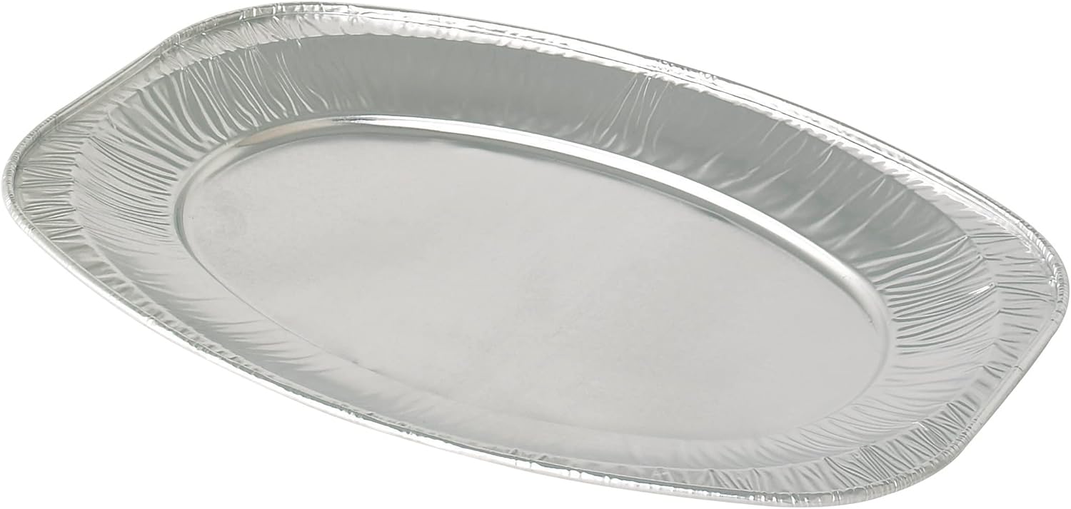 Disposable Foil Platters, 14" Diameter, Pack of 100 : Amazon.co.uk ...