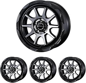 Amazon.co.jp: WEDS ADVENTURE MUD VANCE 06 16インチ 5H PCD114.3 7.0J +38 MAT BLACK POLISH 【0039821 ...