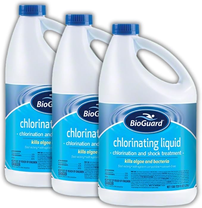 Amazon.com : BioGuard Chlorinating Liquid (3-Pack) - Swimming Pool ...
