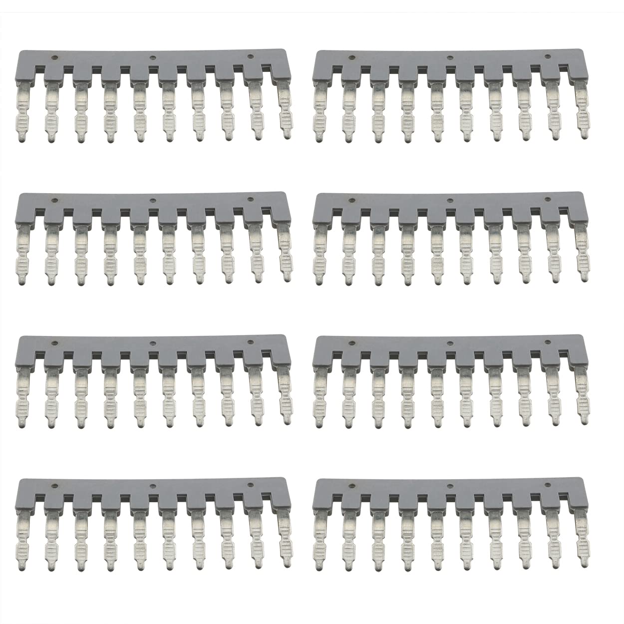 Ruiwaer 8PCS 6 Sides Rail Terminal Block Press-Fit Jumper UK5N External ...