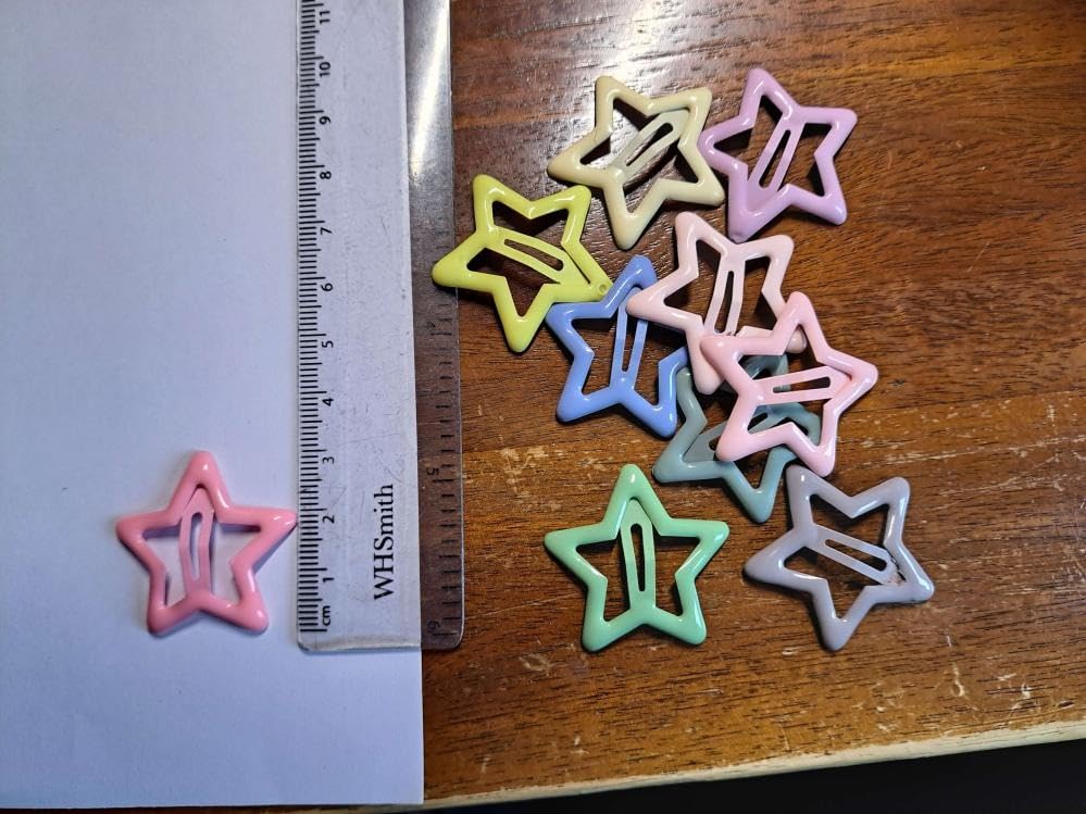 Star Hair Clip 10Pcs Mini Snap Hair Clips Star Clips Cute Hair ...