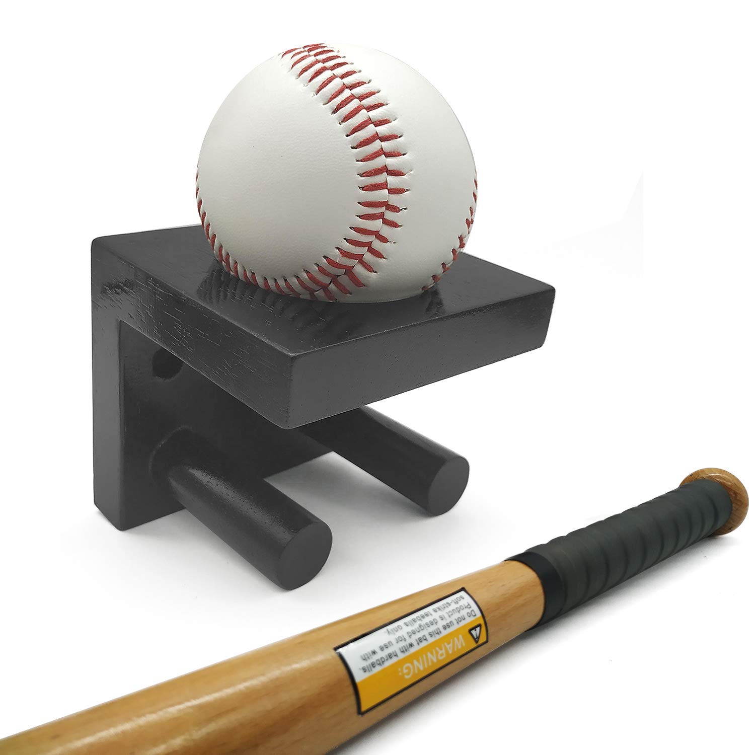 Snapklik.com : TOBWOLF Baseball Bat Rack Ball Display Holder, Solid ...