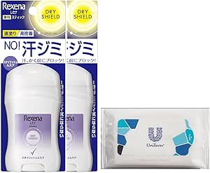 Amazon.co.jp: Rexena(レセナ) ドライシールド パウダースティック スタイリッシュムスク 20g×2 おまけ付き 制汗剤 ...