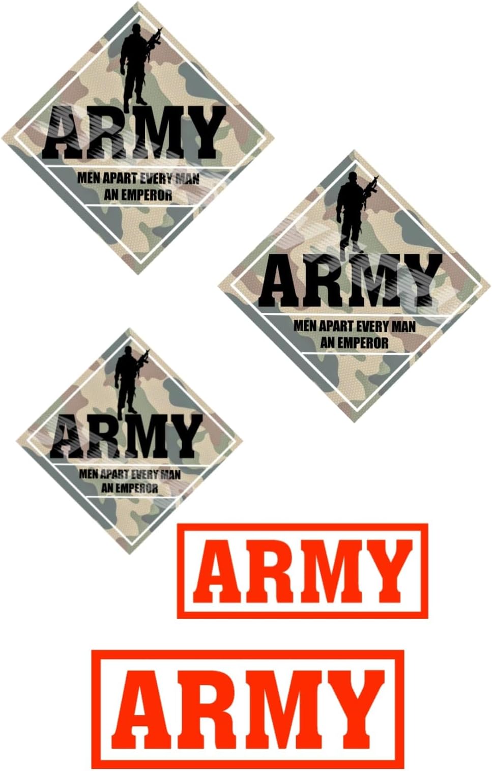 Army Stickers Pack of 4 Sticker (2 Size 4 & 5 Inch) | Love Army Tribute ...