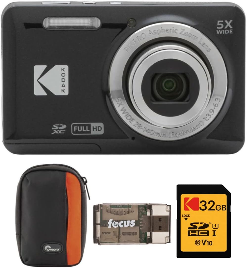 Amazon.com : Kodak PIXPRO Friendly Zoom FZ55 Digital Camera (Black ...