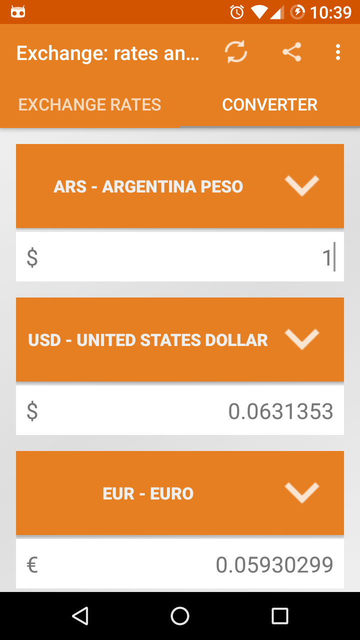 Money Exchange Rate Converter Free - App on Amazon Appstore