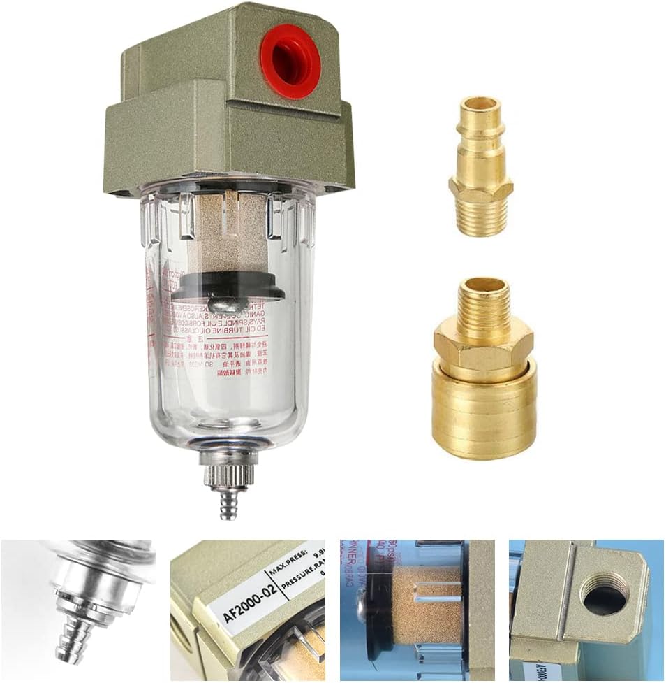 ZACUDA Compressed Air Filter Air Compressor Filter 1/4″ Compressed Air ...