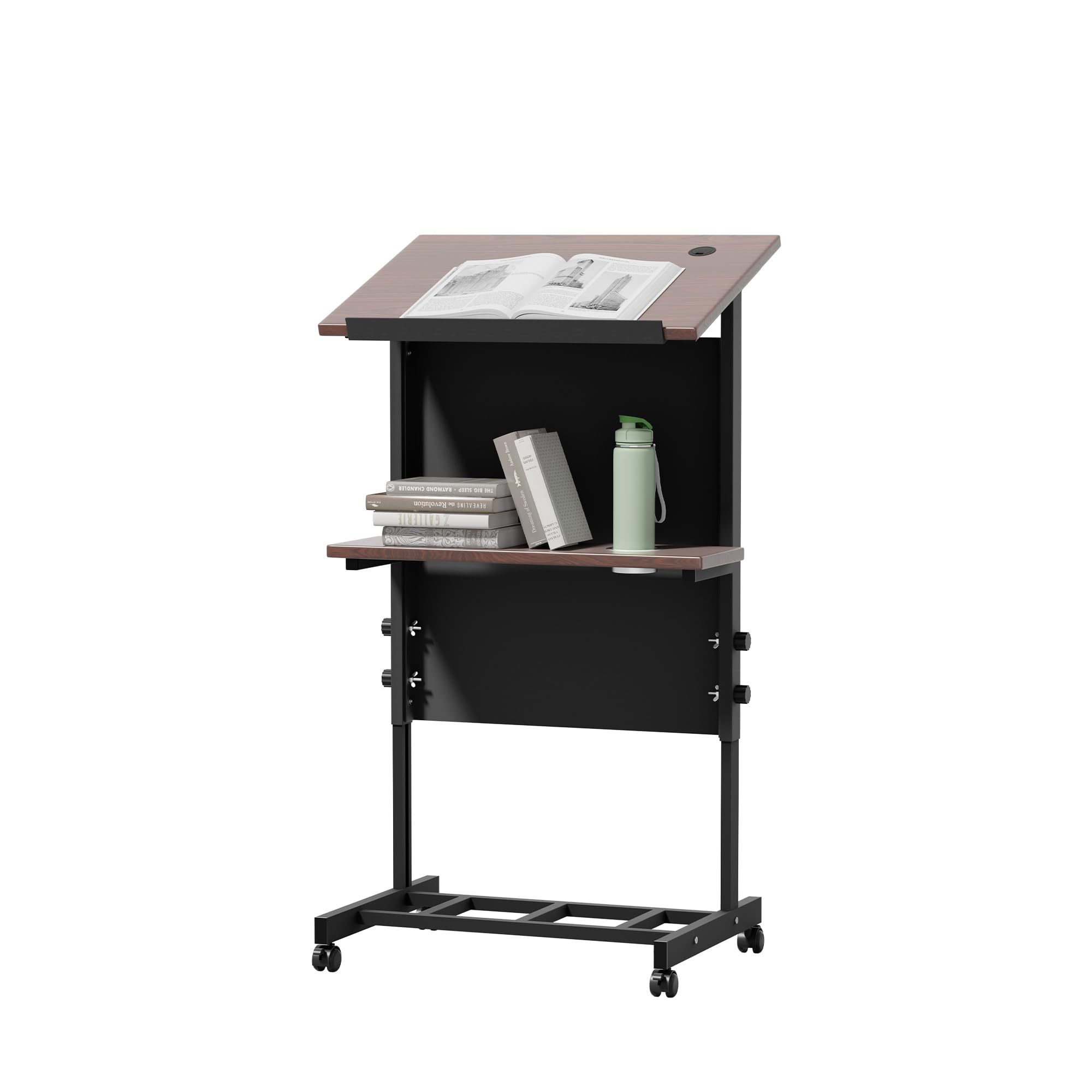 Amazon.com : Podium Stand,Portable Lectern with 7 Adjustable Height ...