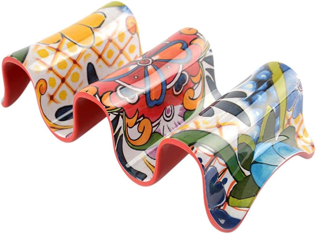 Amazon.com: Foldable Taco Holders Set of 4, Red Taco Holder for Soft ...