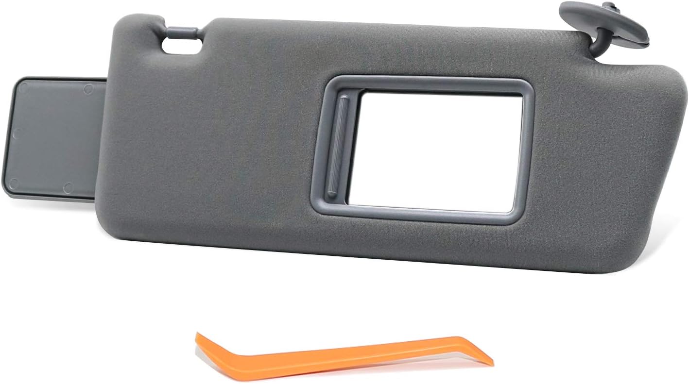 Amazon.com: Right Passenger Side Sun Visor Gray Compatible with Toyota ...