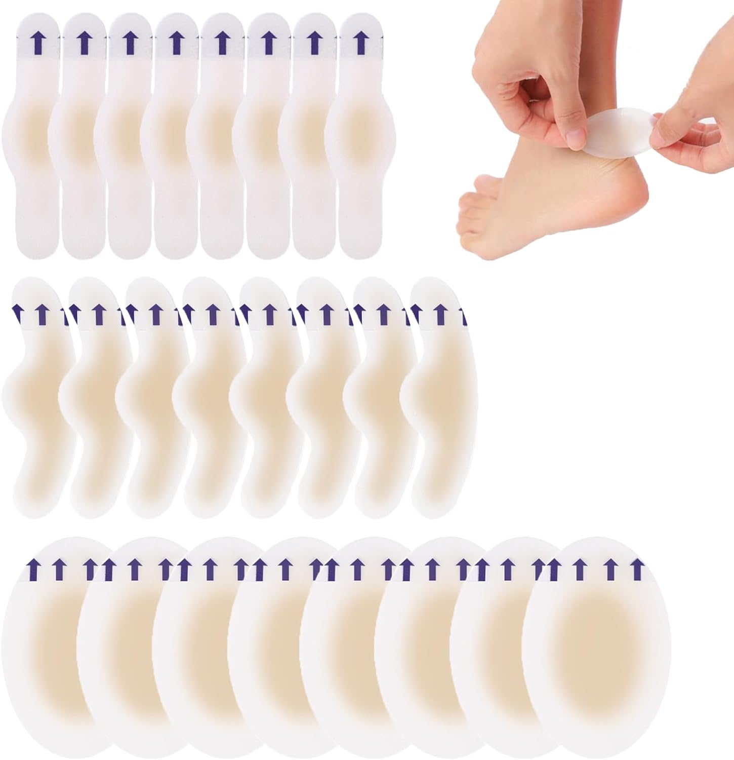 Amazon.com: SHxxyljh Blister Bandages for Feet,24 Pcs Blister Pads,High ...