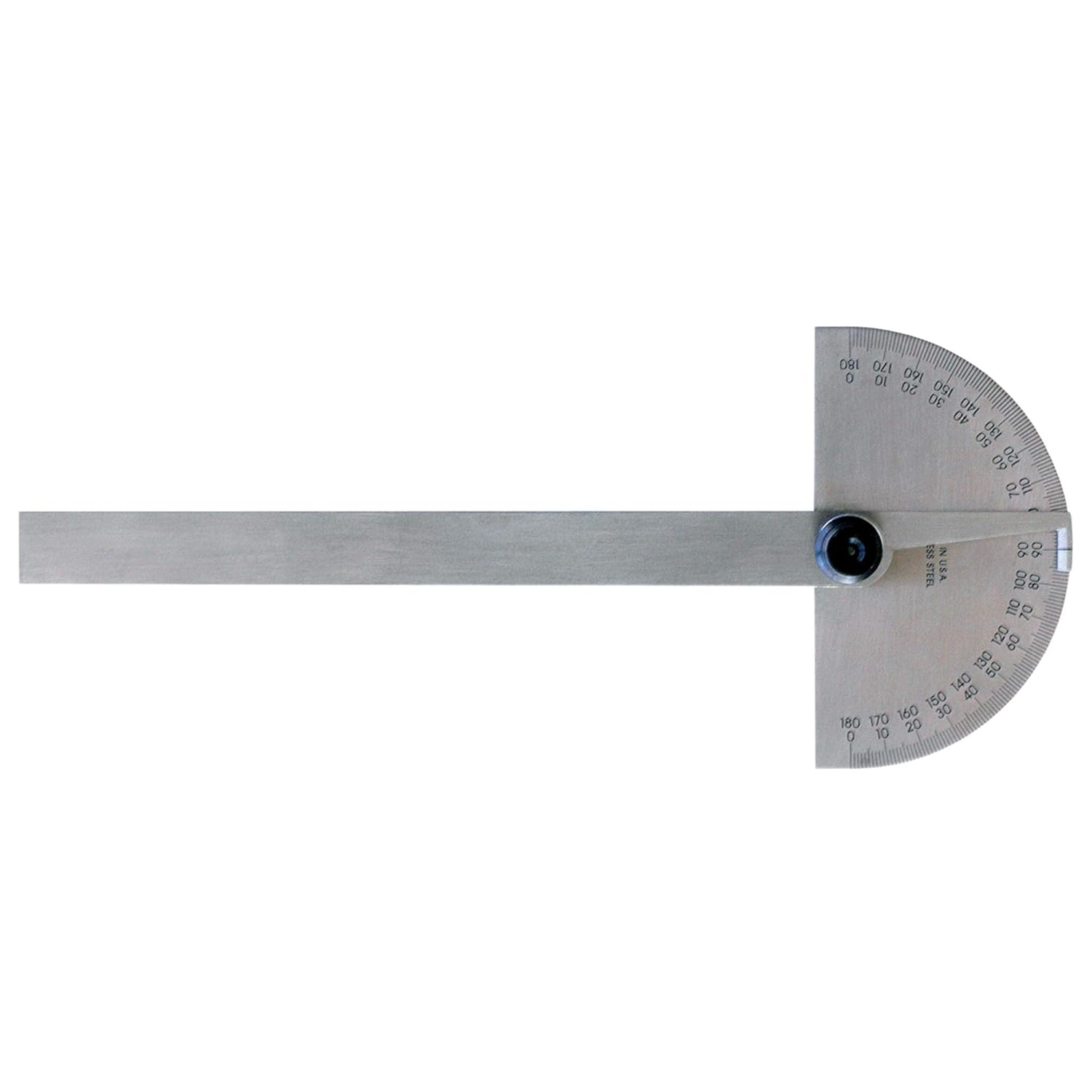 Mitutoyo 968-202 Protractor, 1 Degree Grade, Semi-C, Round Head ...