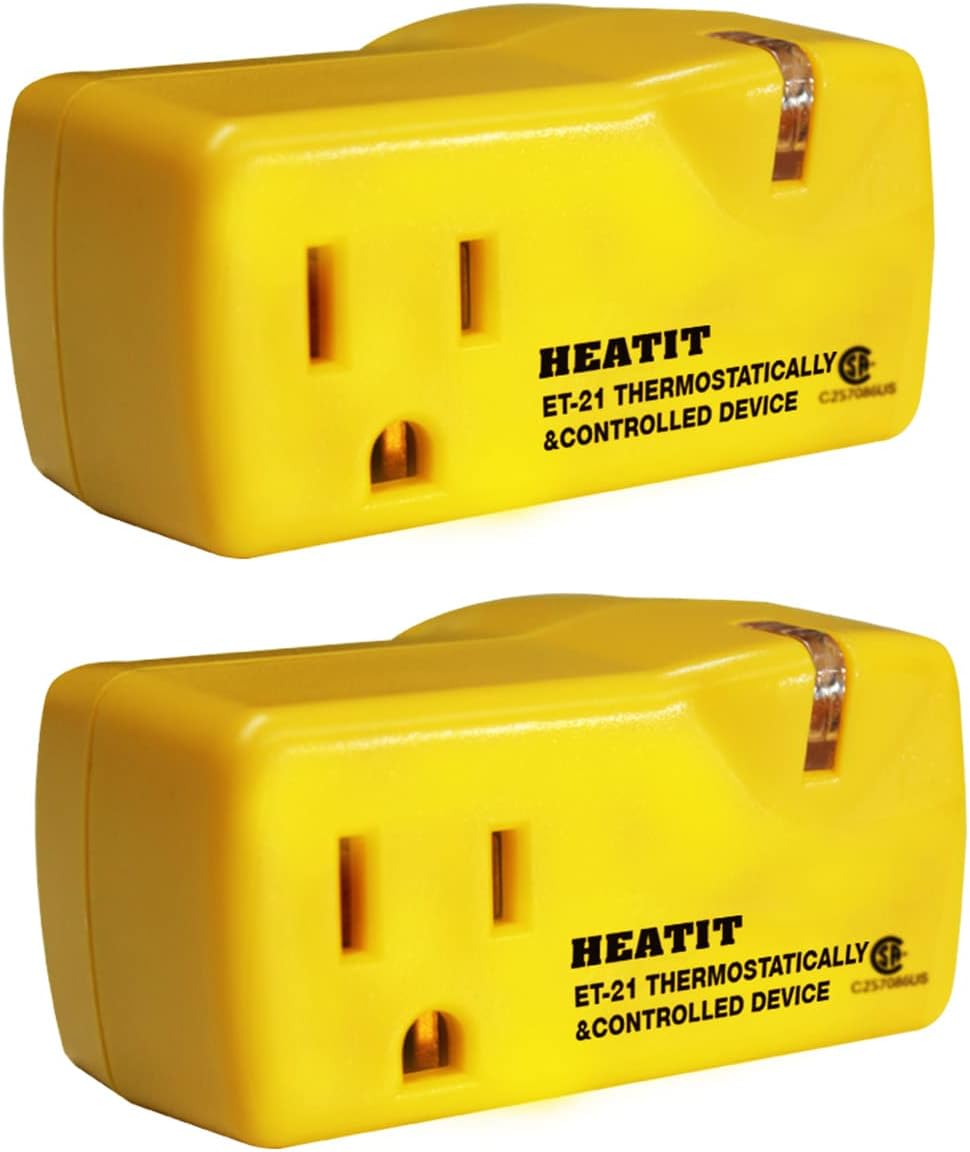 Amazon.com: HEATIT ET-21 2-Piece Set Freeze Thermostatically Controlled ...