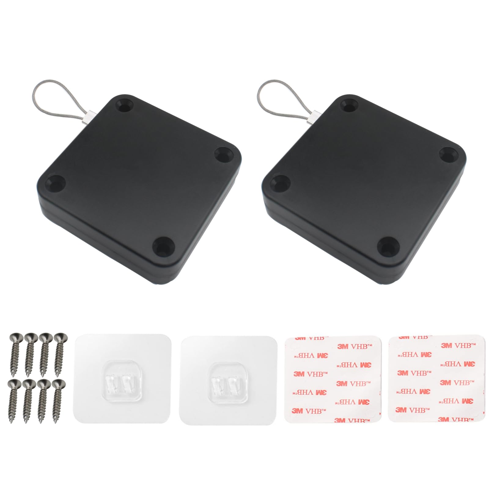 OZXNO 2pcs Automatic Screen Door Closer Punch-Free Sliding Screen Auto ...