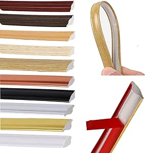 5 m Flexible Quarter Rod Ceiling Strips, Self-Adhesive Skirting Board ...
